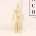 LongLiYi Wooden Puppet Ornament Mannequin Mini Toy Drawing Doll Human ...