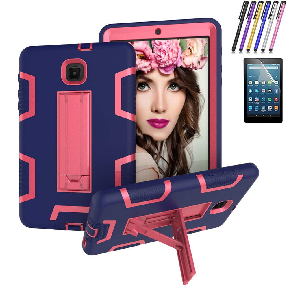 GoldCherry For Galaxy Tab A 8.0 Case 2018,Three Layer Shockproof Armor ...