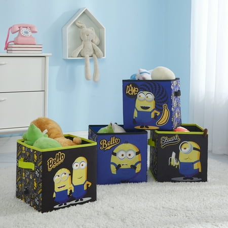 Universal Minions 2 Toy Storage Cubes (Set of 4) - Walmart.com ...