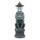 "Ebros Exclusive Gothic Gargoyle Statue, 20"" Tall, with Solar LED ...