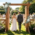 2Pcs Wedding Arch Flowers, Artificial Dusty Blue Flowers & Welcome ...