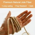 2 Pack Jute Rope 50 Feet x 5/16 Inch (8mm) Thick Natural Jute Twine ...