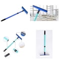 2 In 1 Telescopic Extendable Window Cleaning Squeegee Cleaner Wiper ...