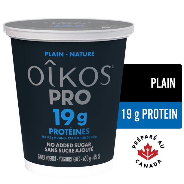 Oikos Pro Yogurt, Plain, High Protein - Walmart.ca
