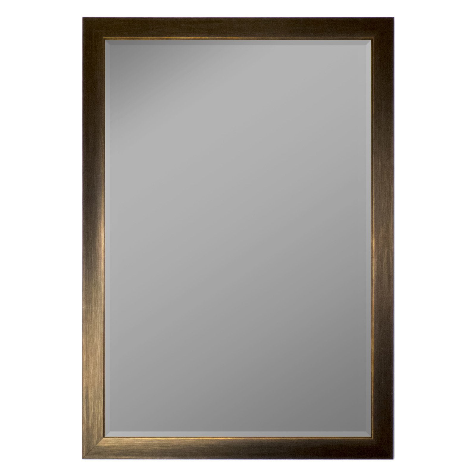 Second Look Mirrors Scratched Copper on Burgundy Framed Wall Mirror ...