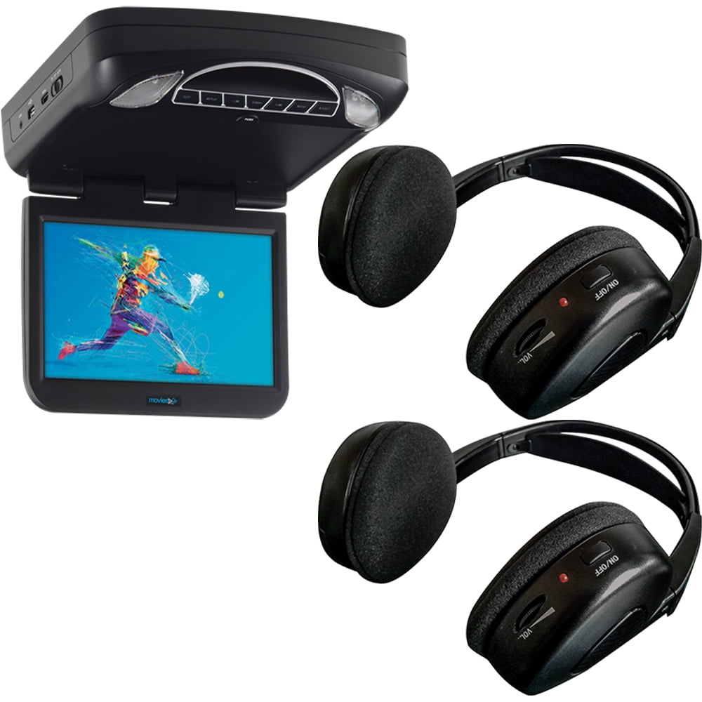 10.1" Digital High Def Overhead Monitor System with DVD, HDMI/MHL Input ...