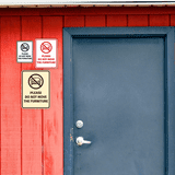 Signs ByLITA Portrait Round Please Do Not Move the Furniture Door or ...