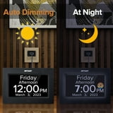 Mitoart Digital Alarm Clock for Dementia Seniors with Date and Day of ...