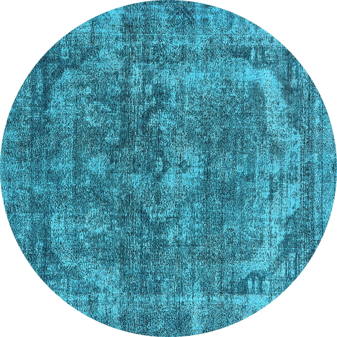 Ahgly Company Indoor Round Oriental Light Blue Industrial Area Rugs, 8 ...