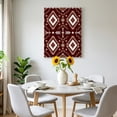 Brown Red Rectangle Canvas Wall Art for Living Room, Tribal Retro ...
