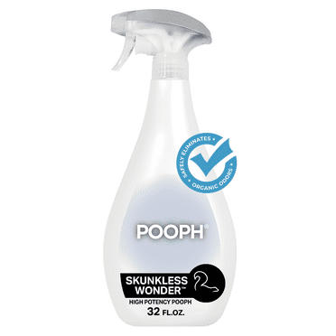 Pooph Pet Odor Eliminator Spray, 24 oz, Fragrance Free, No Harsh ...
