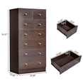 Demifill 5+2 Drawer Cabinet, Matte Gold Handles, 66x40x131cm ...