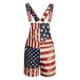 American Flag Overalls Men Festival Jumpsuits Distressed Independence ...