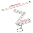 Flexible 50cm Folding Ruler Keychains Engineers' Foldable Ruler Crafted ...