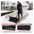 Snow Shovel for Driveway, 29.1x16.5 Inch Heavy Duty Snow Shovels with ...