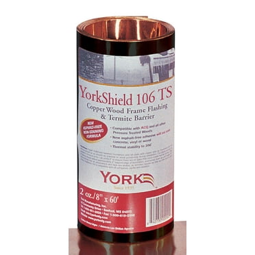 York 106 TS 12 in. W x 720 in. L Copper Flashing Copper - Walmart.com