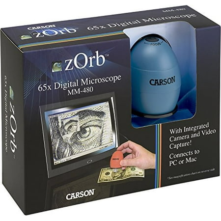 Carson zOrb USB Digital Computer Microscope with 65x Effective ...