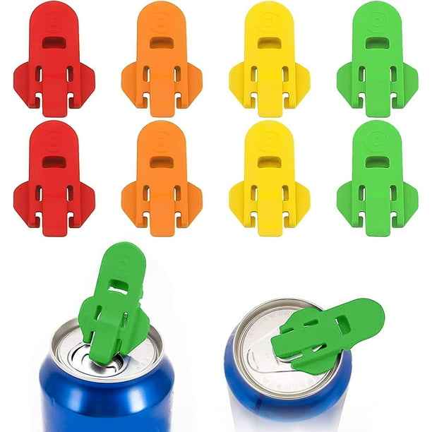 8 Pcs Manual Can Opener, Color Soda Beer Can Opener Sealer Beer Shield ...