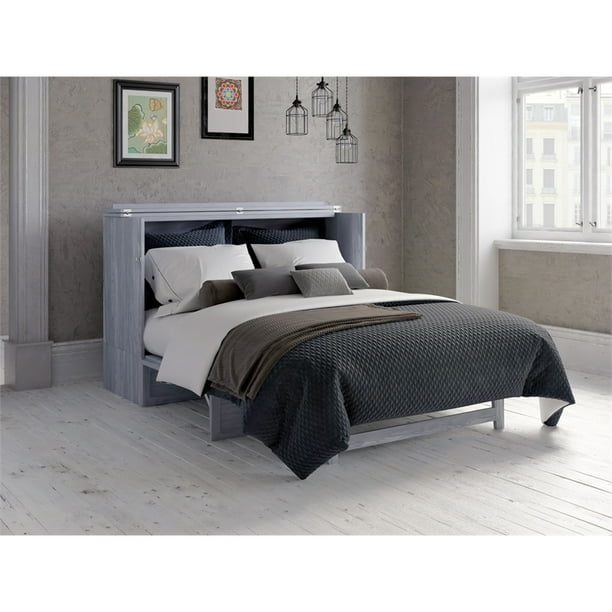 Northfield Grand Bois Massif Moderne Coffre de Lit Murphy avec Matelas ...