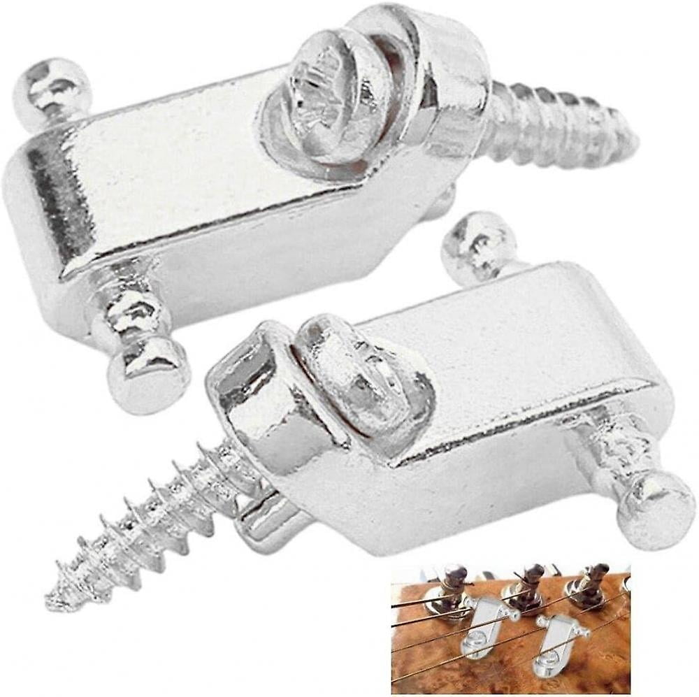 Guitar String Retainer 2pcs Electric Guitar Roller String Trees Retainer With Screws String ...