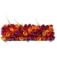 Artificial Patriotic Flowers Decoration Realistic Plastic Floral Accent ...