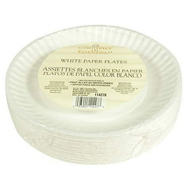 AJM Heavyweight Grease-Resistant Microwave-Safe Disposable Paper Plates ...