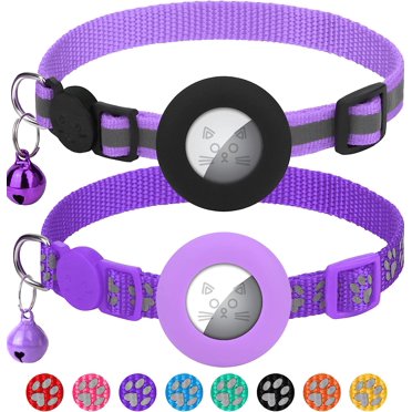 PERCEN Airtag Cat Collar, Breakaway Reflective Kitten Collar with ...