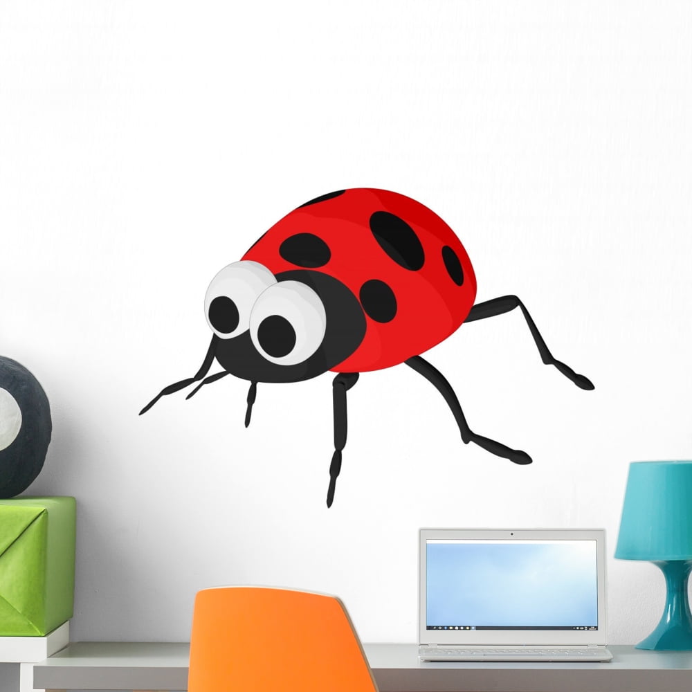 Lady Bug Wall Mural by Wallmonkeys Peel and Stick Graphic (24 in W x 17 ...