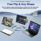 Free Shipping! Jumper 16in 2-in-1 Laptop with FHD Touchscreen, Windows ...