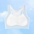 Bovxnpu Girls Training Bra Cotton Seamless Sports Bra Wireless Padded ...