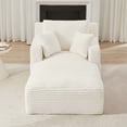 Indoor Single Chaise Lounge Sofa Chair, Modern Corduroy Upholstery ...