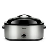 Aroma 22 Quart Stainless Steel Electric Roaster Oven with Self-Basting ...