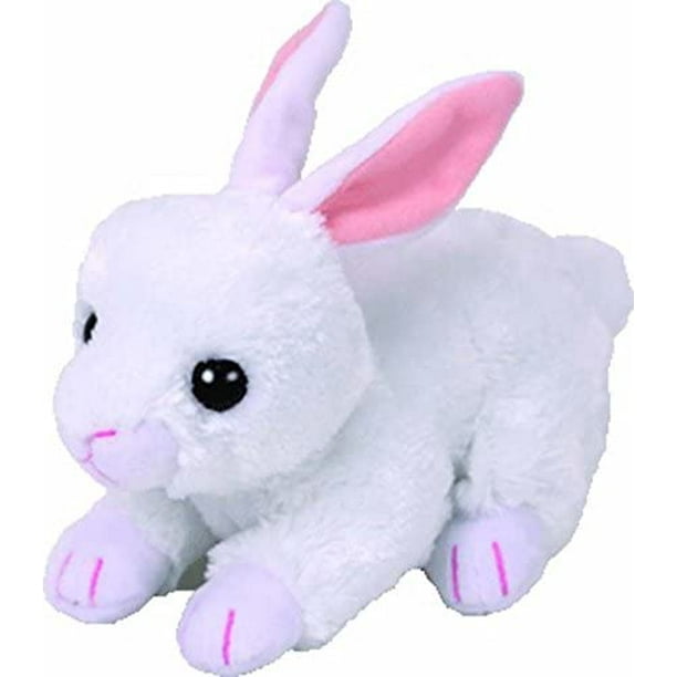 TY Beanie Babies - Cotton the White Bunny Small 6" Plush - Walmart.com ...