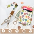 2-in-1 ID Badge Holder & Lanyard Wallet, Cute Floral Lanyard with ...