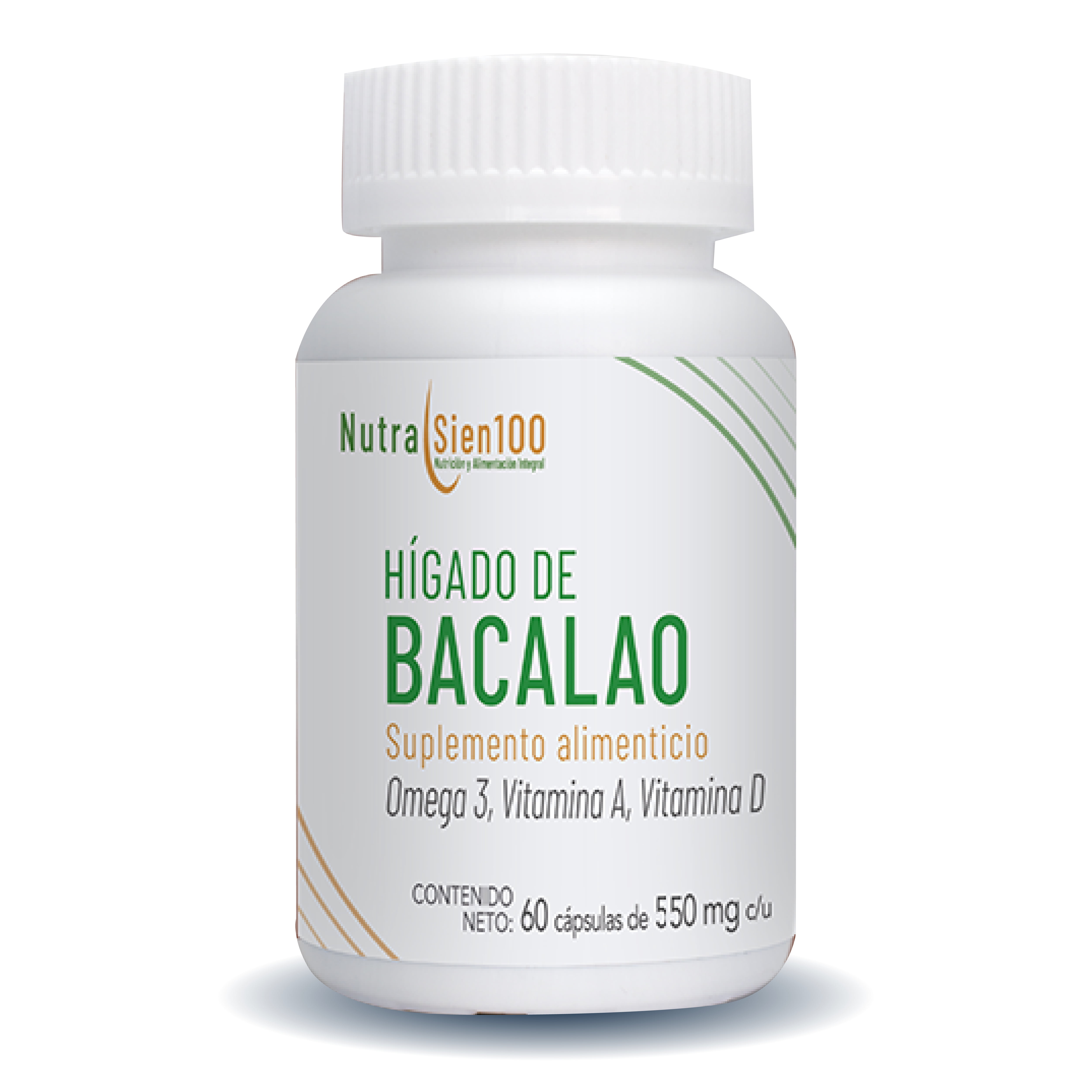 Aceite de Hígado de Bacalao en cápsulas Nutrasien100 Suplemento ...