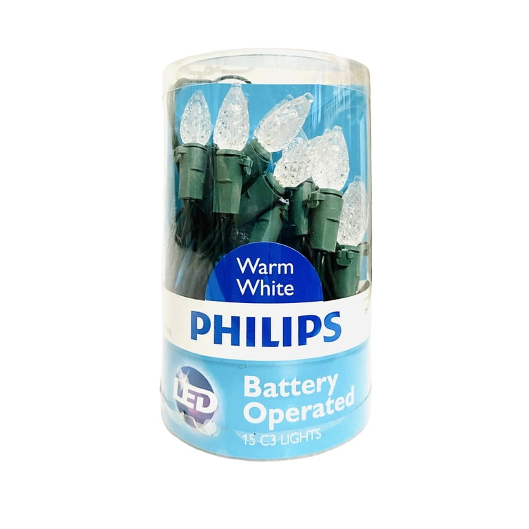 Philips Battery Operated Christmas Lights Holiday Time 50 Count