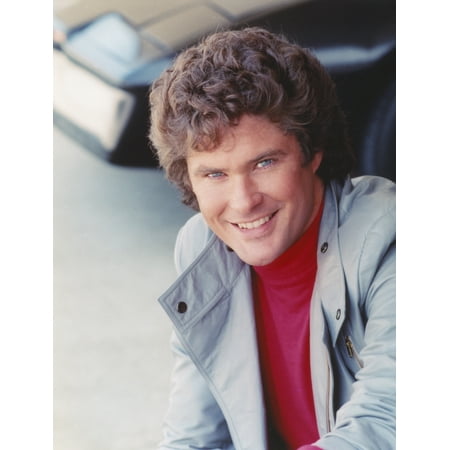 David Hasselhoff smiling in Grey Coat Photo Print (24 x 30) - Walmart.ca