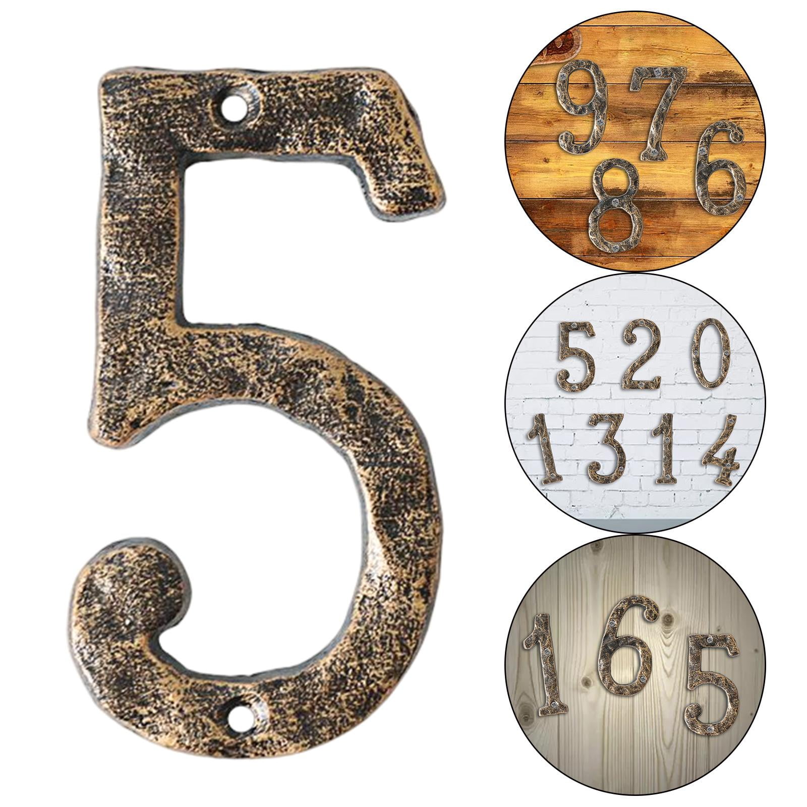 Home Number, Cast iron Address Number for Shop Bathroom Sign Door Sign ...
