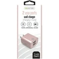 iEssentials 2.4-Amp Dual USB Wall Charger - Rose Gold - Walmart.com