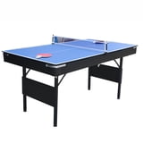 Miniyam 5.5ft Foldable 3-in-1 Pool Table with Accessories for Families ...