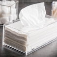 Clear Tek Clear Acrylic Tissue Box - 8 3/4" x 4 3/4" x 3 1/4" - 1 count ...