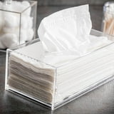 Clear Tek Clear Acrylic Tissue Box - 8 3/4" x 4 3/4" x 3 1/4" - 1 count ...