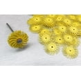 Radial Bristle Discs 3/4" Yellow Bristle 80 Grit 6 Discs and 1 Mandrel ...