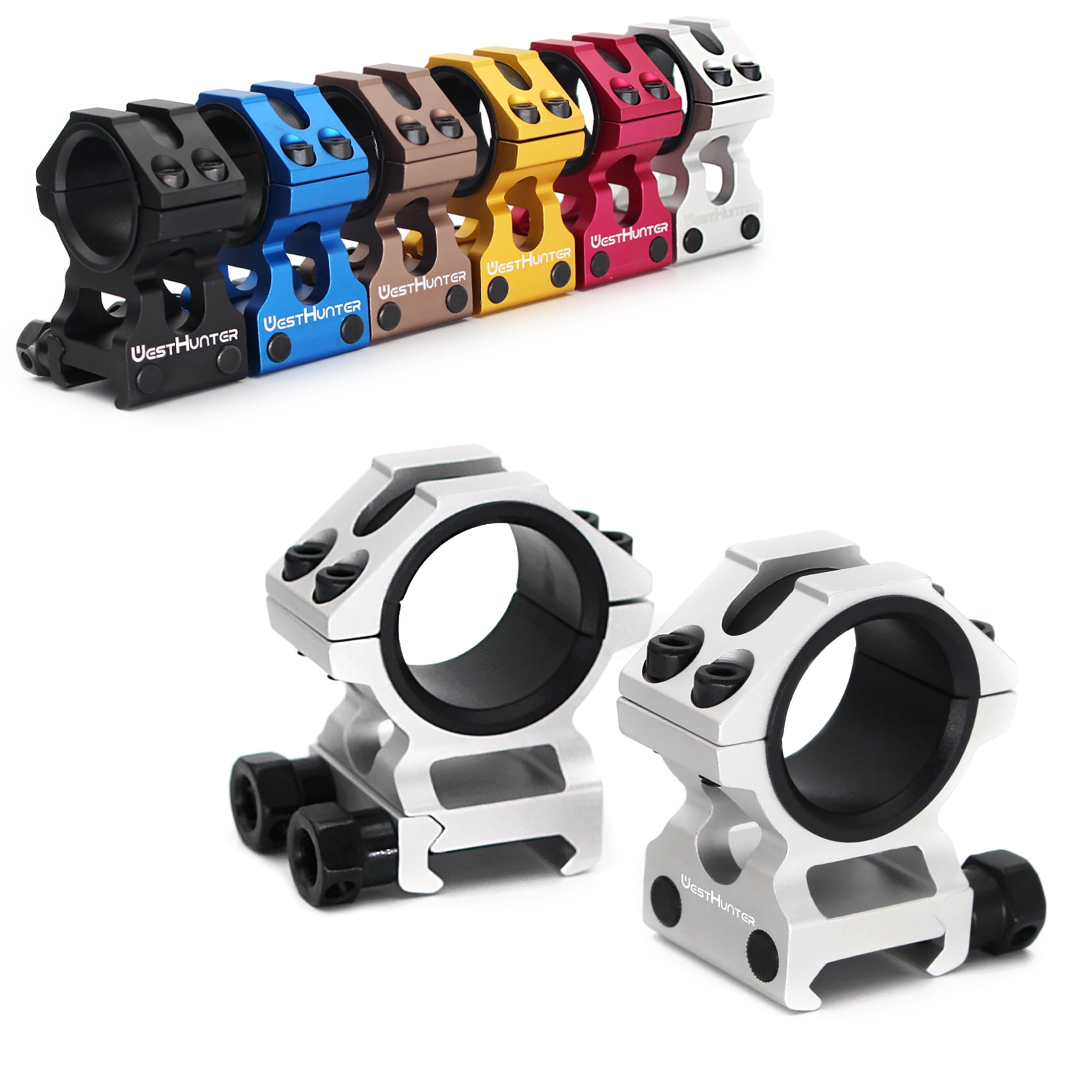 WestHunter WH5118C Picatinny Scope Rings, 1 in/30mm | Low Profile ...