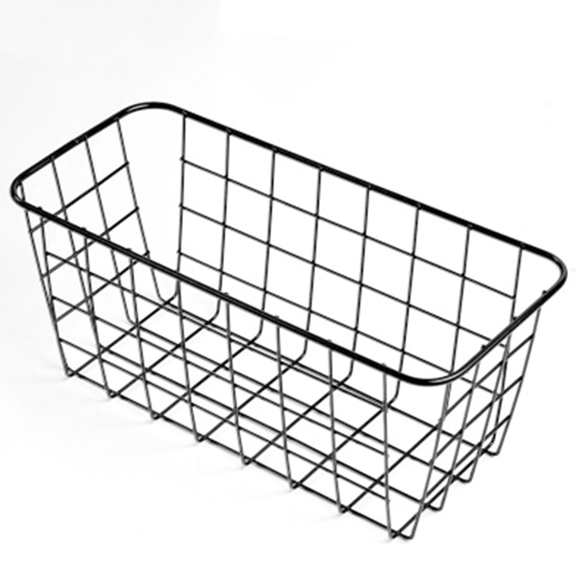 SUNSIOM Iron Rectangular Hanging Basket Storage Basket Rack Storage Box ...