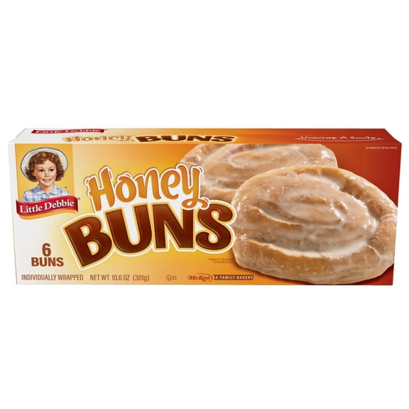 Little Debbie Honey Buns, 8 Pack Bakery Snack with Cinnamon - Walmart.com