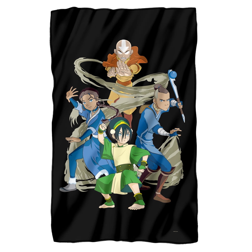 Avatar The Last Airbender Blanket, 36"x58" Team Avatar Elements Fleece ...