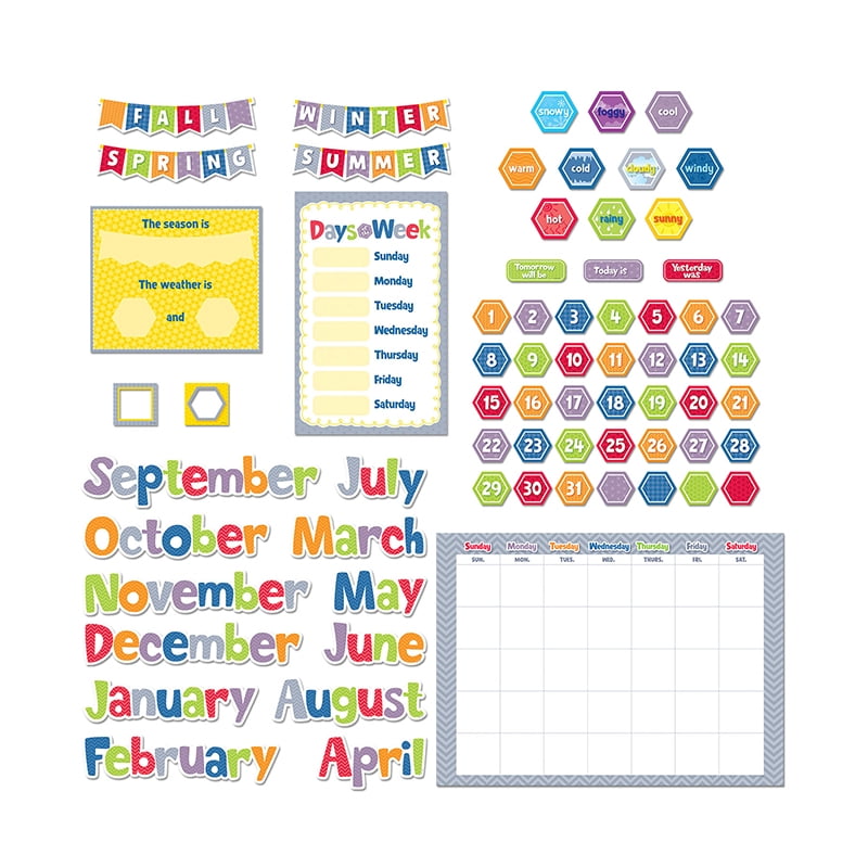 Creative Teaching Press CTP4729 Hexafun Calendar Set Bulletin Board ...