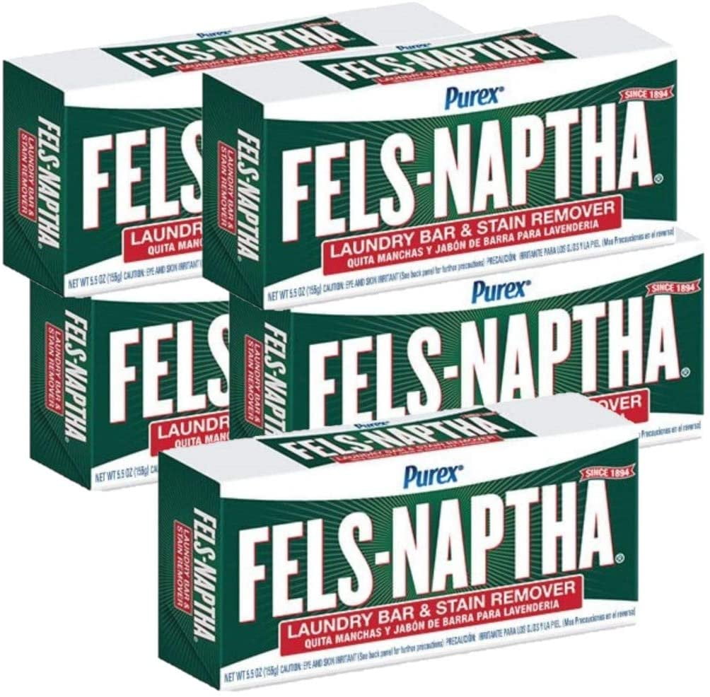 Fels Naptha Dial Laundry Soap, Pack of 5 - Walmart.com
