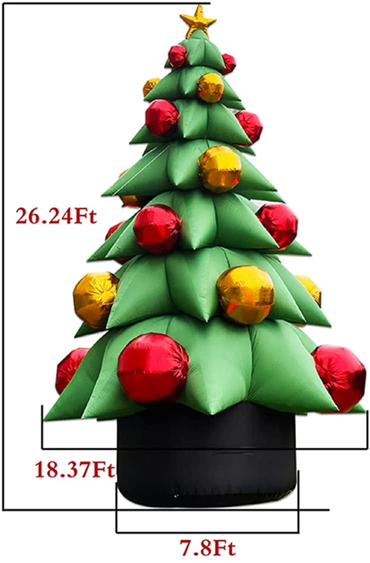 Buy OZIS 26Ft Tall Inflatable Green Christmas Tree with Multicolor Gift ...